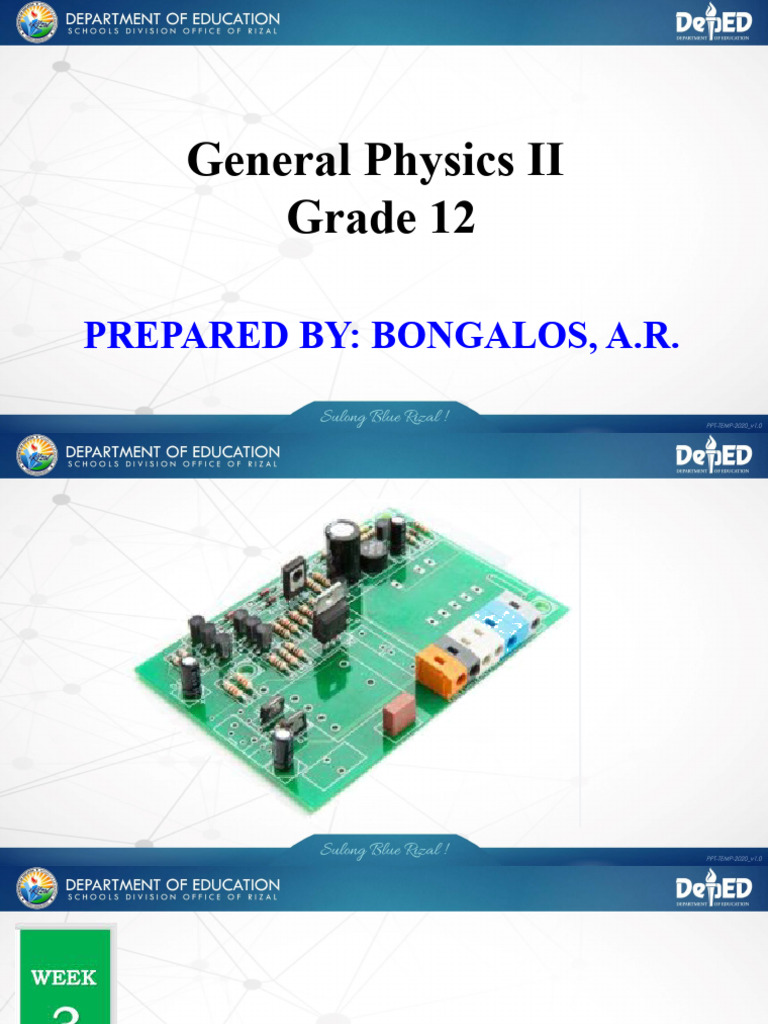 General Physics 2 Week 3 Day 2 Capacitors and Capacitance | PDF
