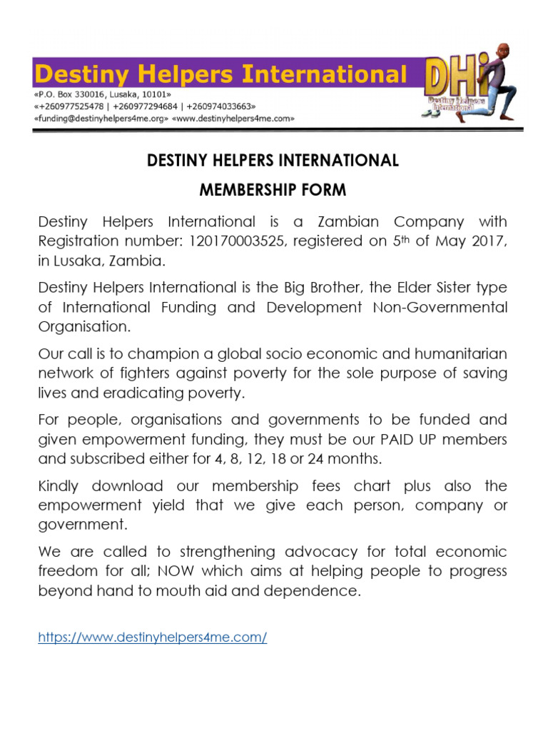 001 DHi Membership Subscription Form | PDF
