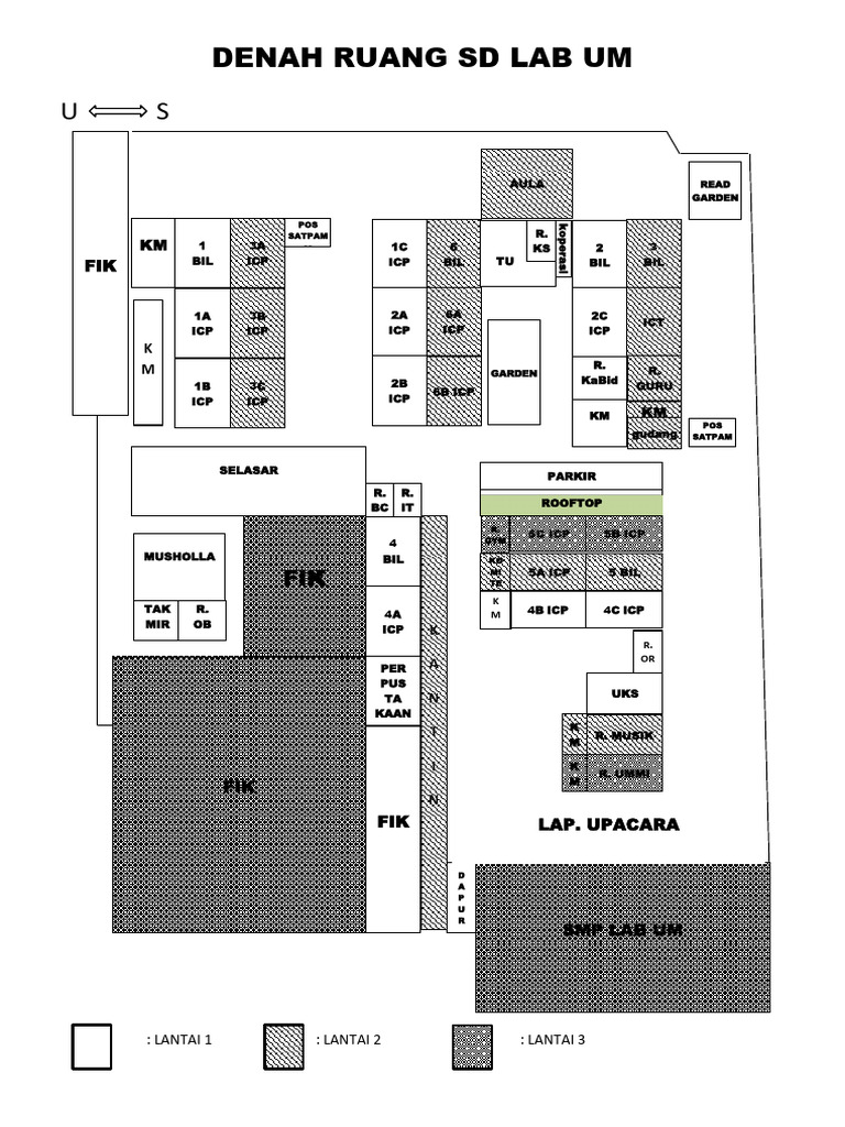 Denah Ruang SD Lab Um | PDF