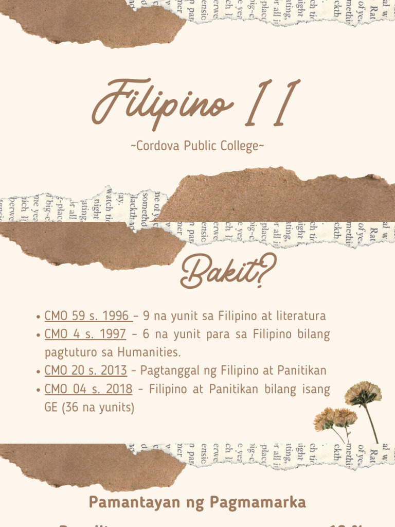 Fil 102 Week 1 Topic | PDF