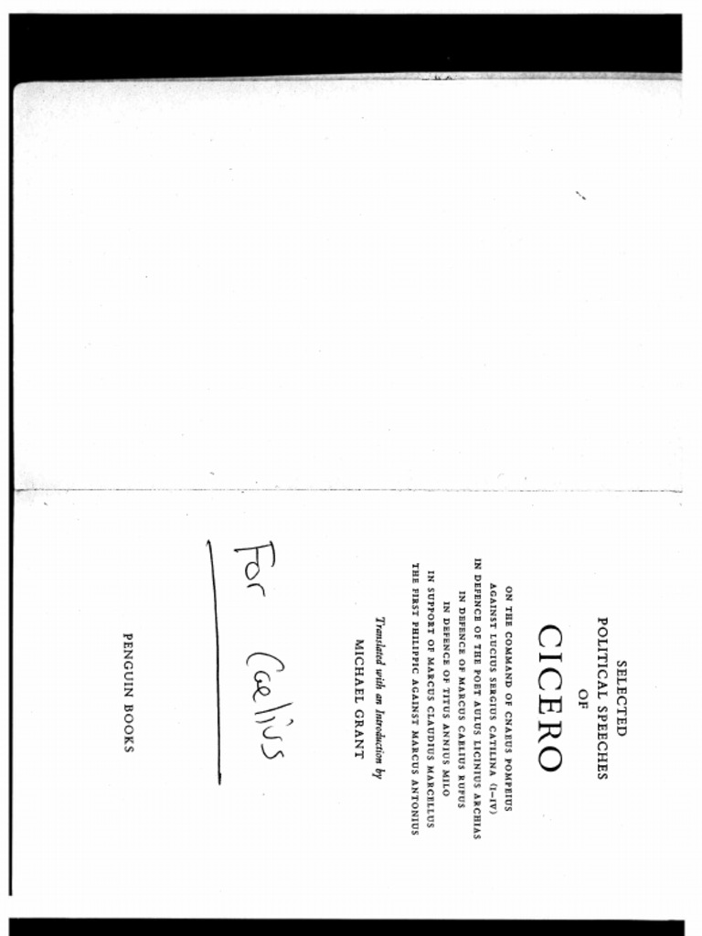Cicero For Caelius | PDF | Cicero