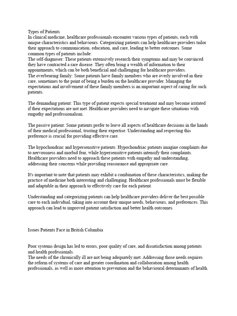 Patient Stakeholders | PDF