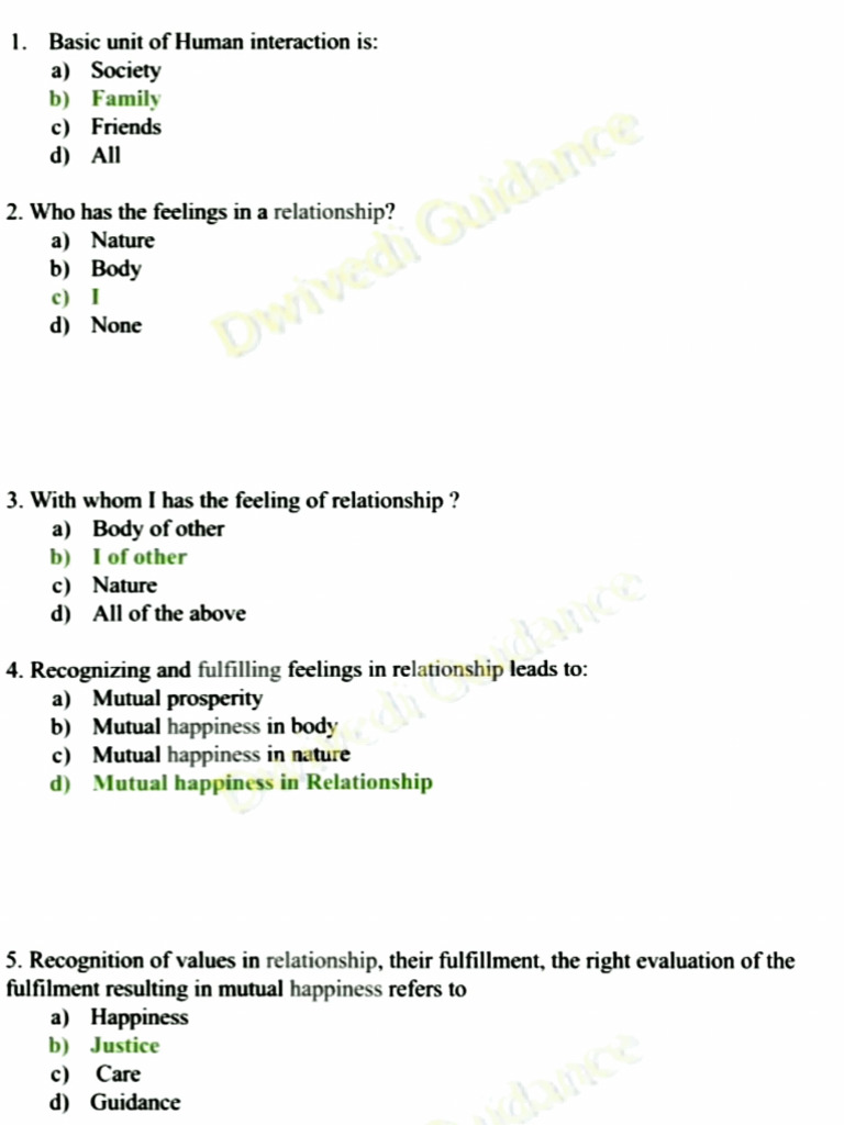 UHV Module 3 Part 1 | PDF