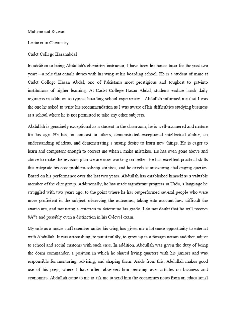 LOR | PDF | Behavior Modification | Cognition