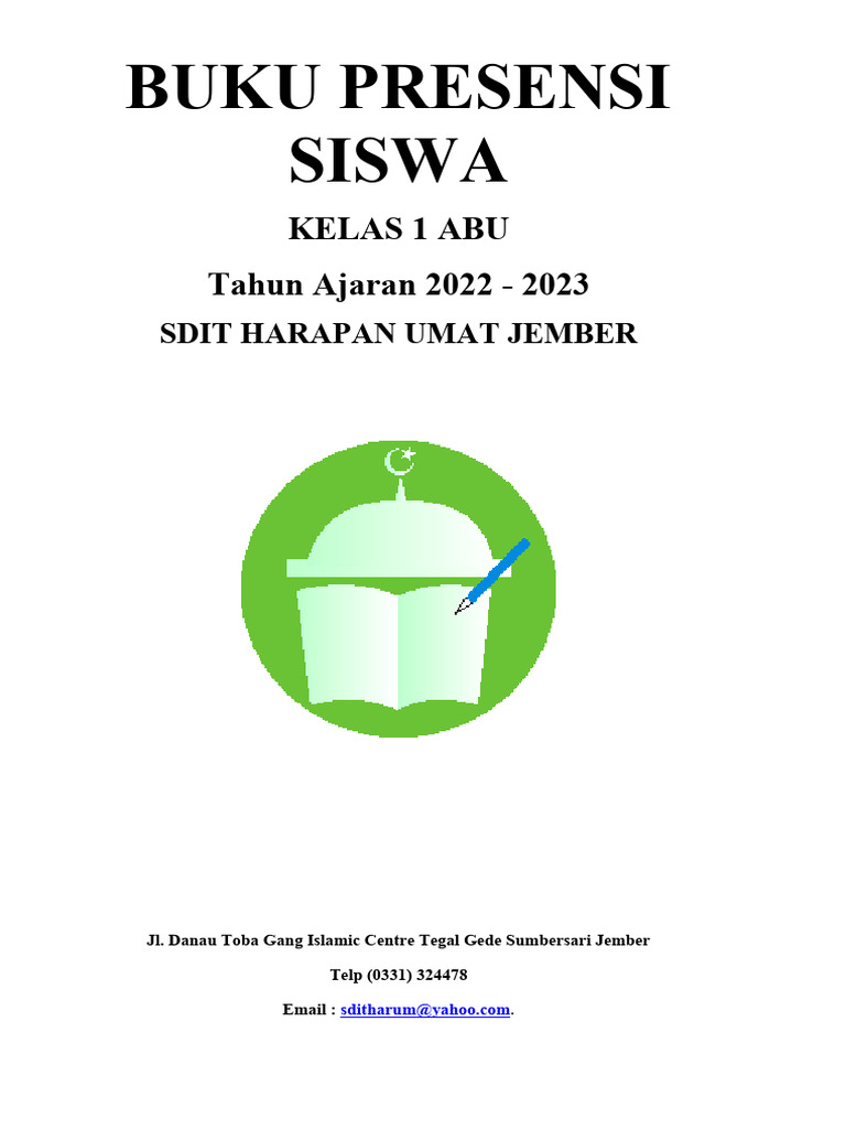 1 Cover Absensi-1 | PDF