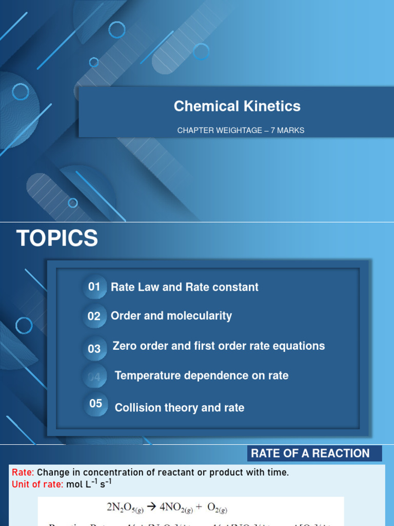 Chemical Kinetics | PDF | Science & Mathematics