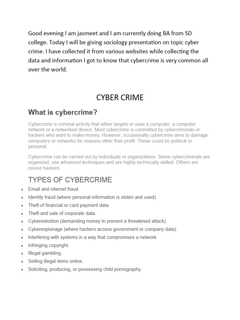 Socio Presentation | PDF | Cybercrime | Computer Security