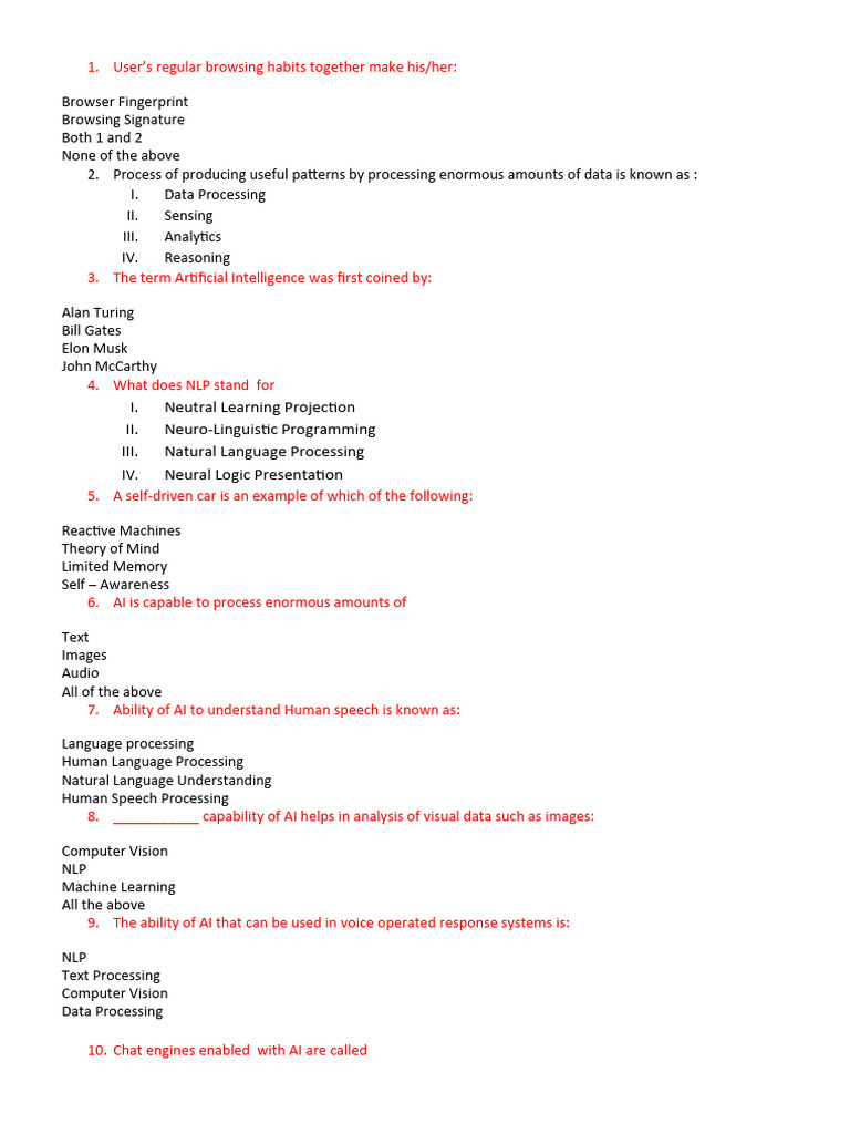 PT1 Paper | PDF | Artificial Intelligence | Intelligence (AI) & Semantics