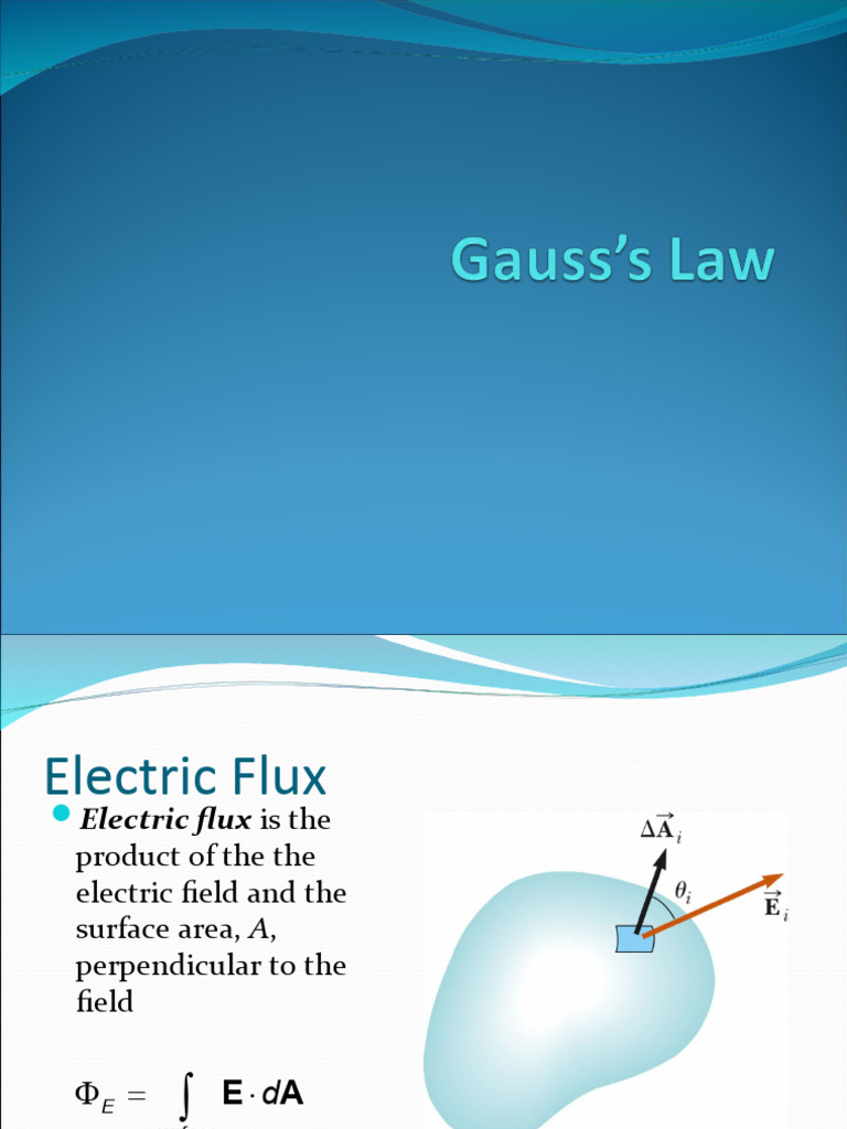 Lecture 3 Gauss Law (1) | PDF