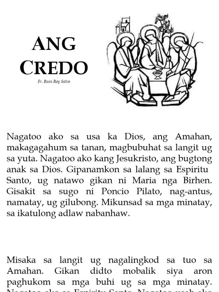 Ang Credo by Fr. Salvo | PDF