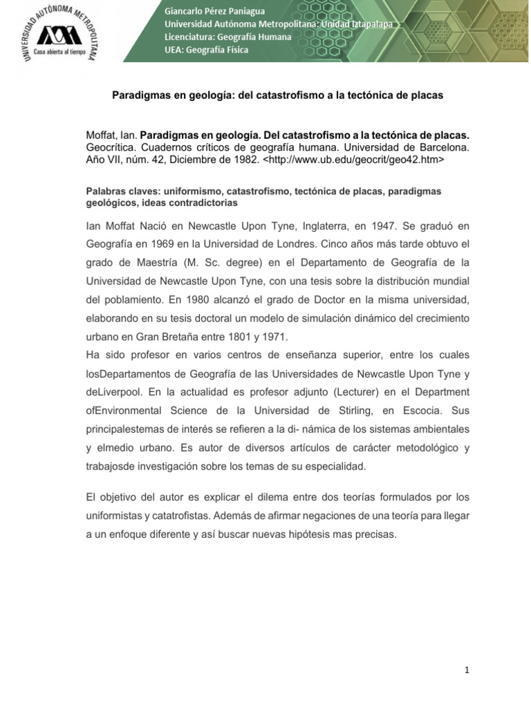 Reporte 4. Ian Moffat | PDF | Continente | Tierra