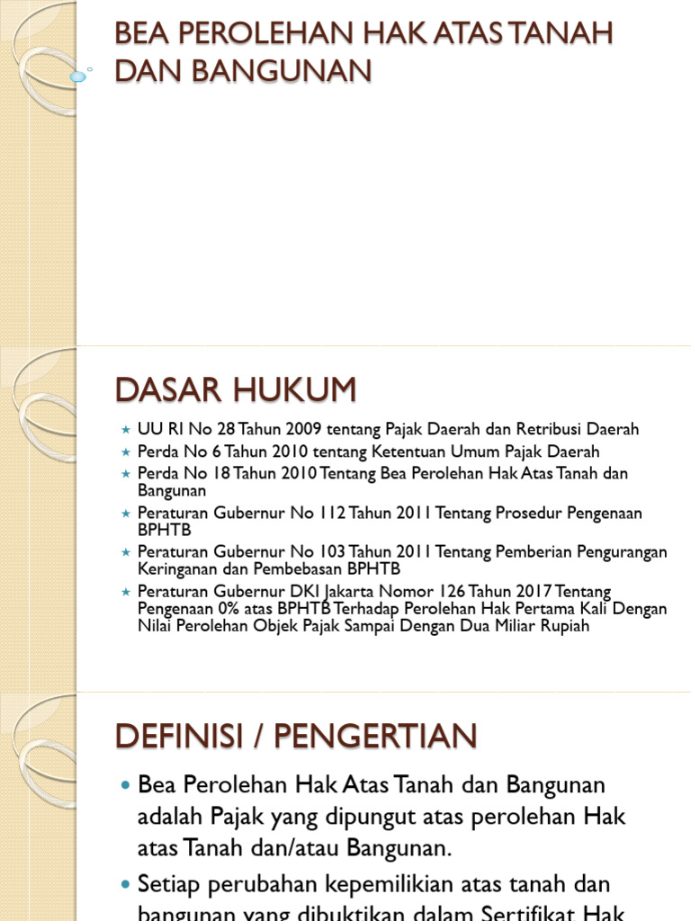 02.BPHTB | PDF | Pengelolaan Keuangan & Uang