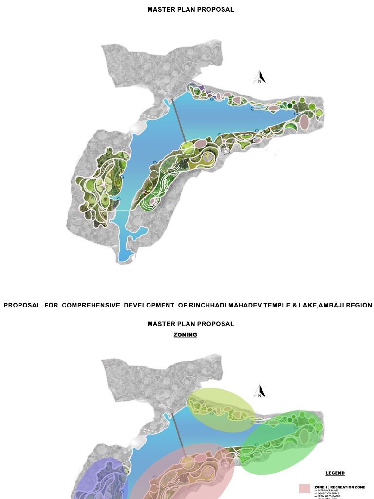 Ambaji Temple & Lake Development Plan | PDF