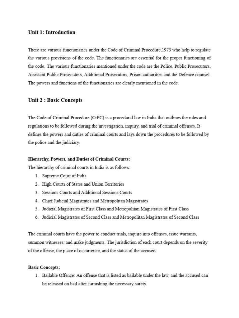 CRPC Notes Nmims | PDF