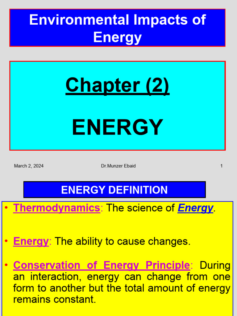 Chapter (2) - Energy | PDF | Renewable Energy | Energy Development