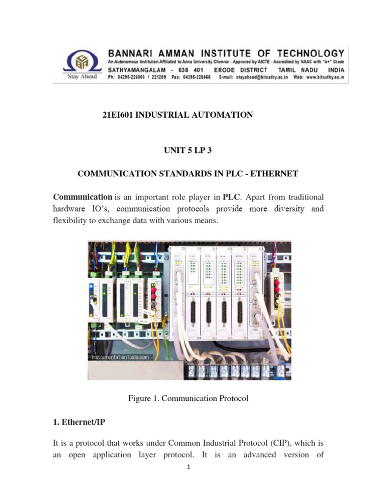 PLC Communication Protocols Overview | PDF | Information And ...