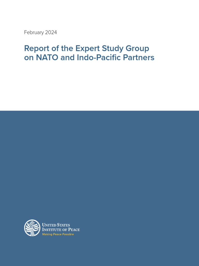 Expert Study Group On NATO and Indo-Pacific Partners | PDF