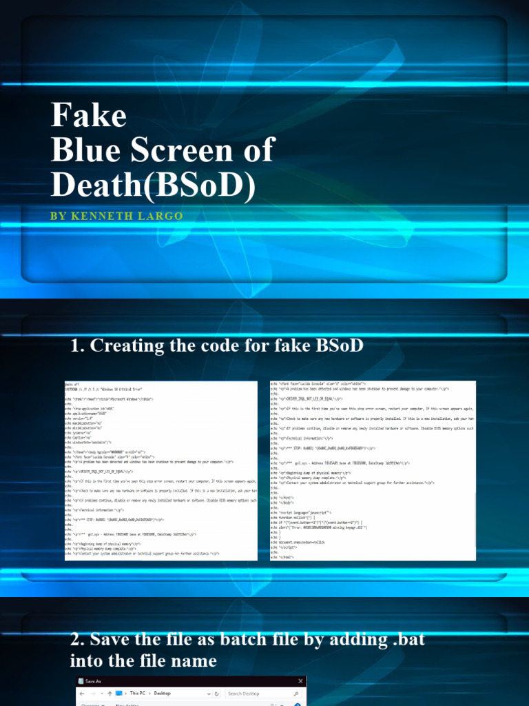 Fake BSoD | PDF
