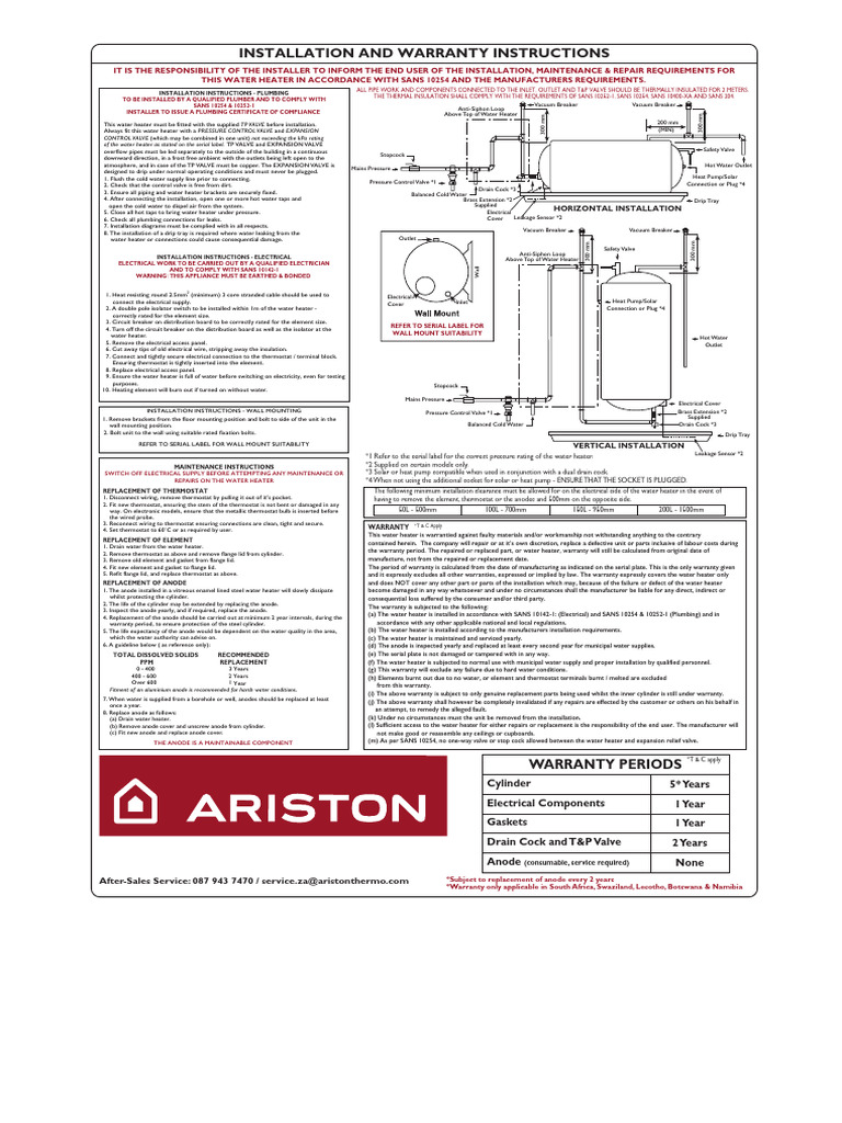GEYSER-INSTALLATION-DIAGRAM | PDF | Water Heating | Valve