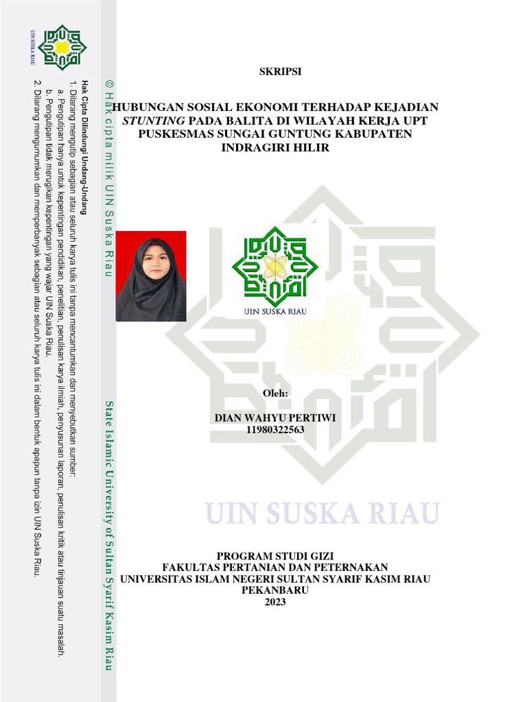 Kuesioner Sosial Ekonomi Stunting | PDF