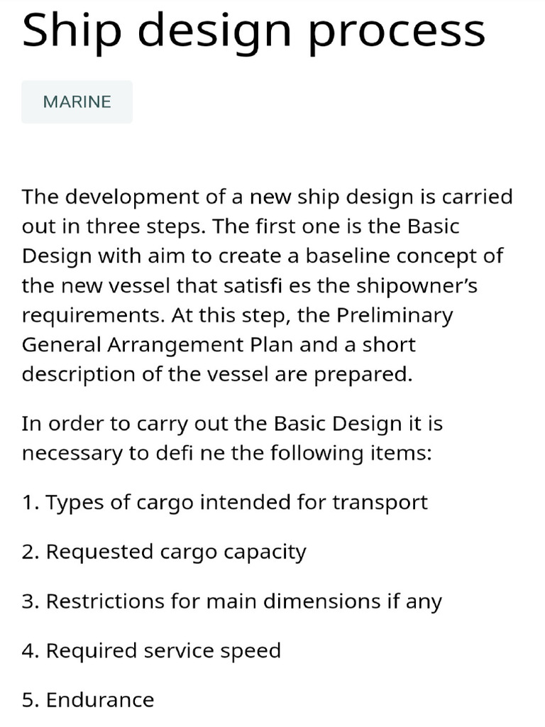 Ship Design Procedure, AFT and FWD Peak | PDF