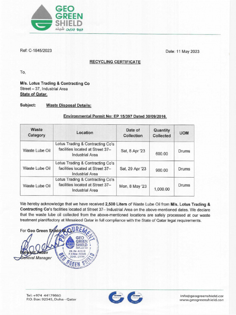 Lotus Trading & Contracting | PDF