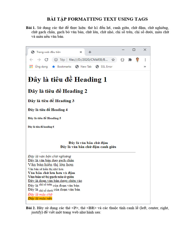 Lab01 2 FormattingHTML | PDF