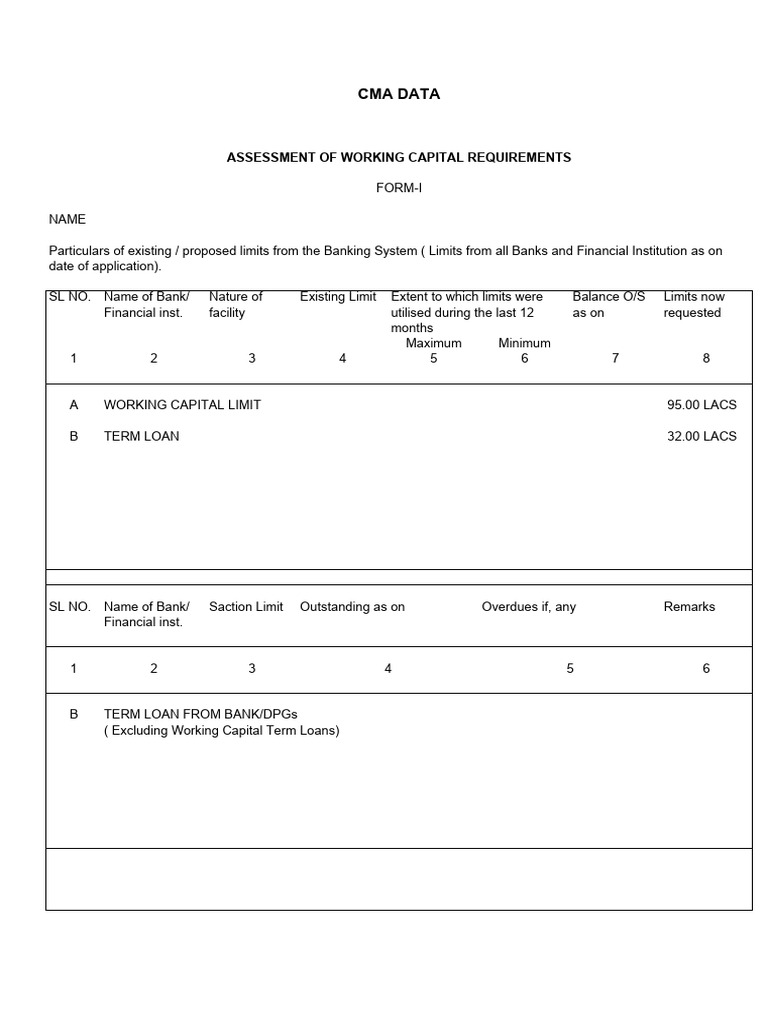Cma Format1 | PDF