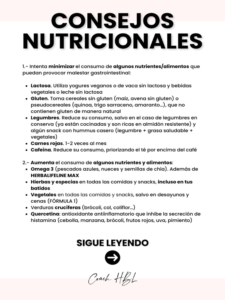 Dieta Antiinflamatoria y Baja en Histamina | PDF | Vegetales | Veganismo