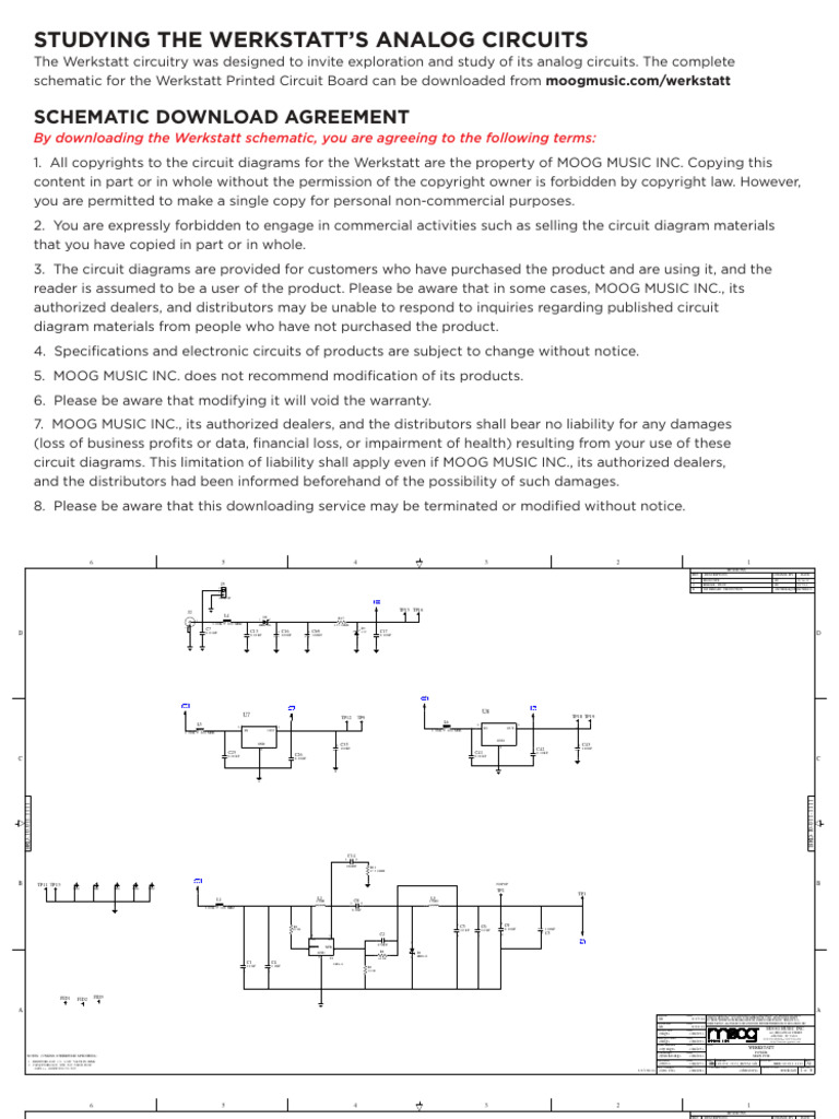 Werkstatt 01 Schematics | Download Free PDF | Copyright | Electronics