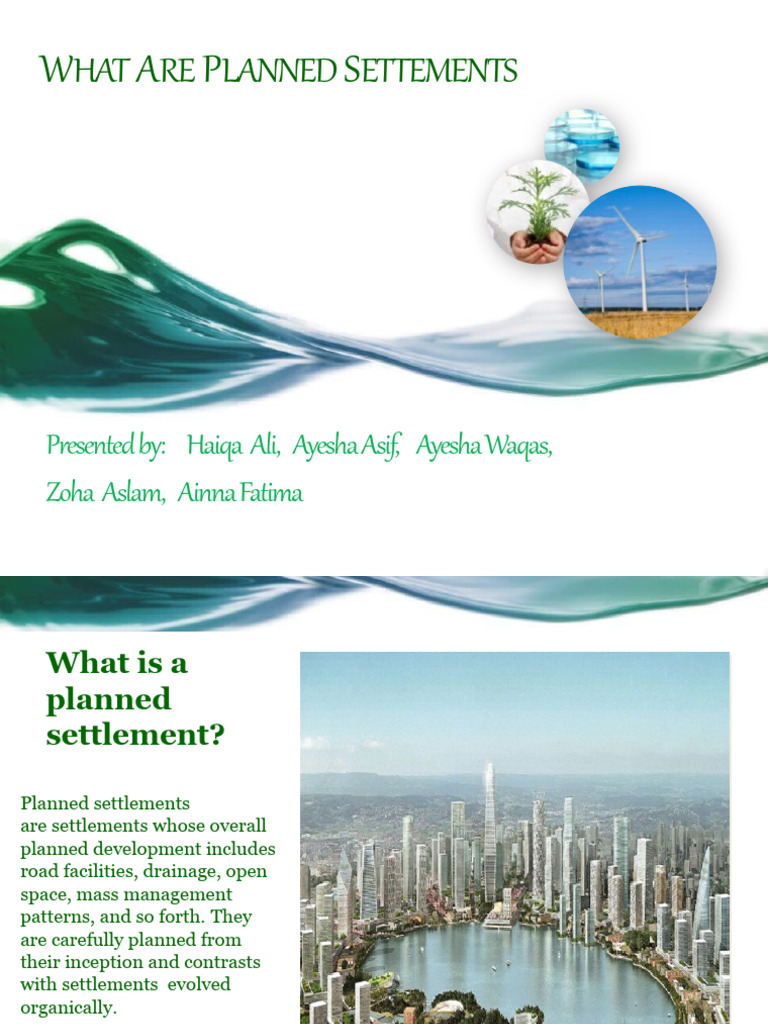 Overview of Planned Settlements | PDF