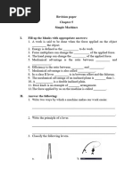 Simple Machines Questions With Answers | PDF