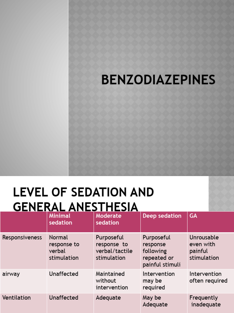 Benzodiazepines | PDF