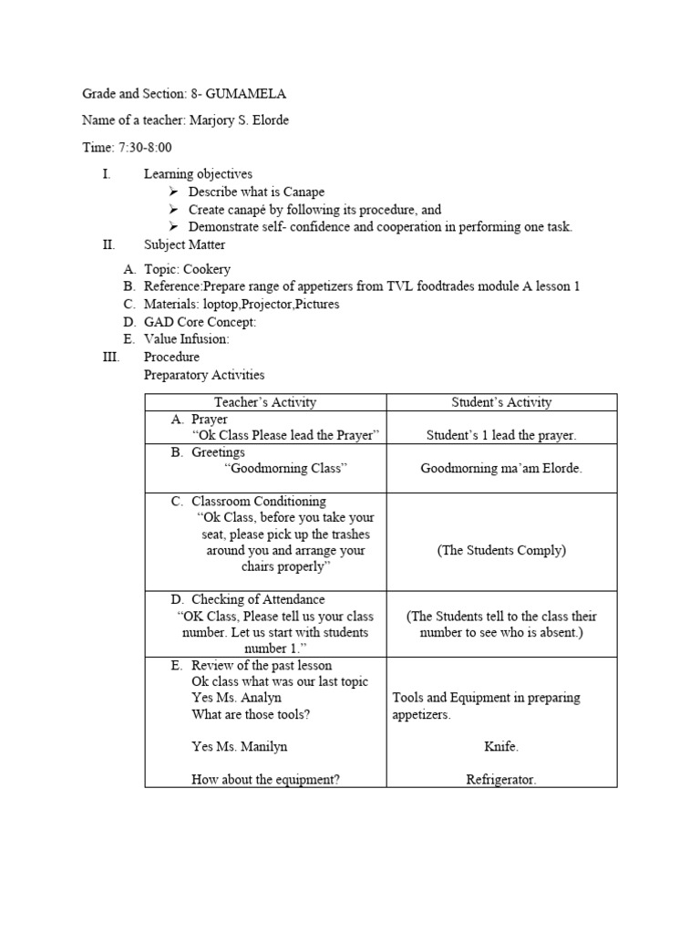 Marj Lesson Plan | PDF