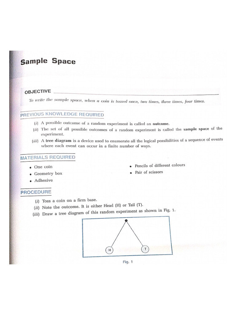 Activity Sample Space | PDF