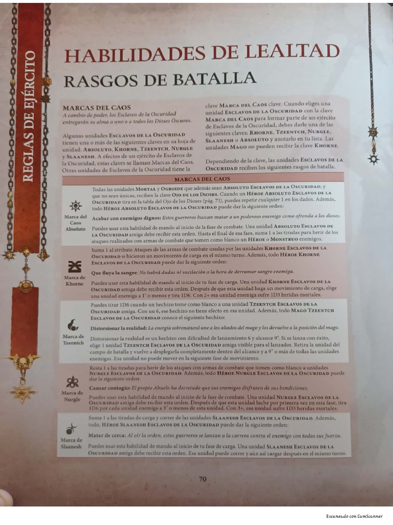 Slaves To Darkness Reglas | PDF