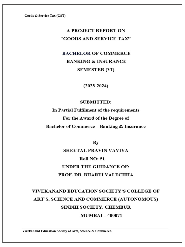 Final Project - Sheetal Vaviya 51 | PDF | Finance & Money Management