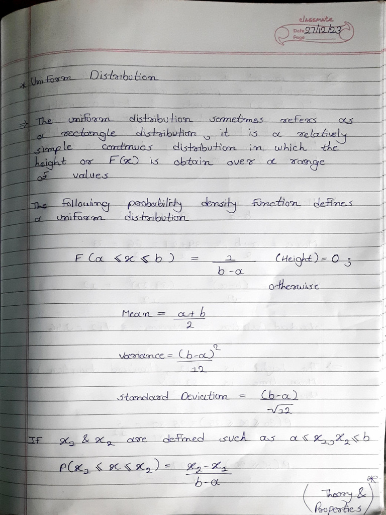 Uniform Distribution | PDF