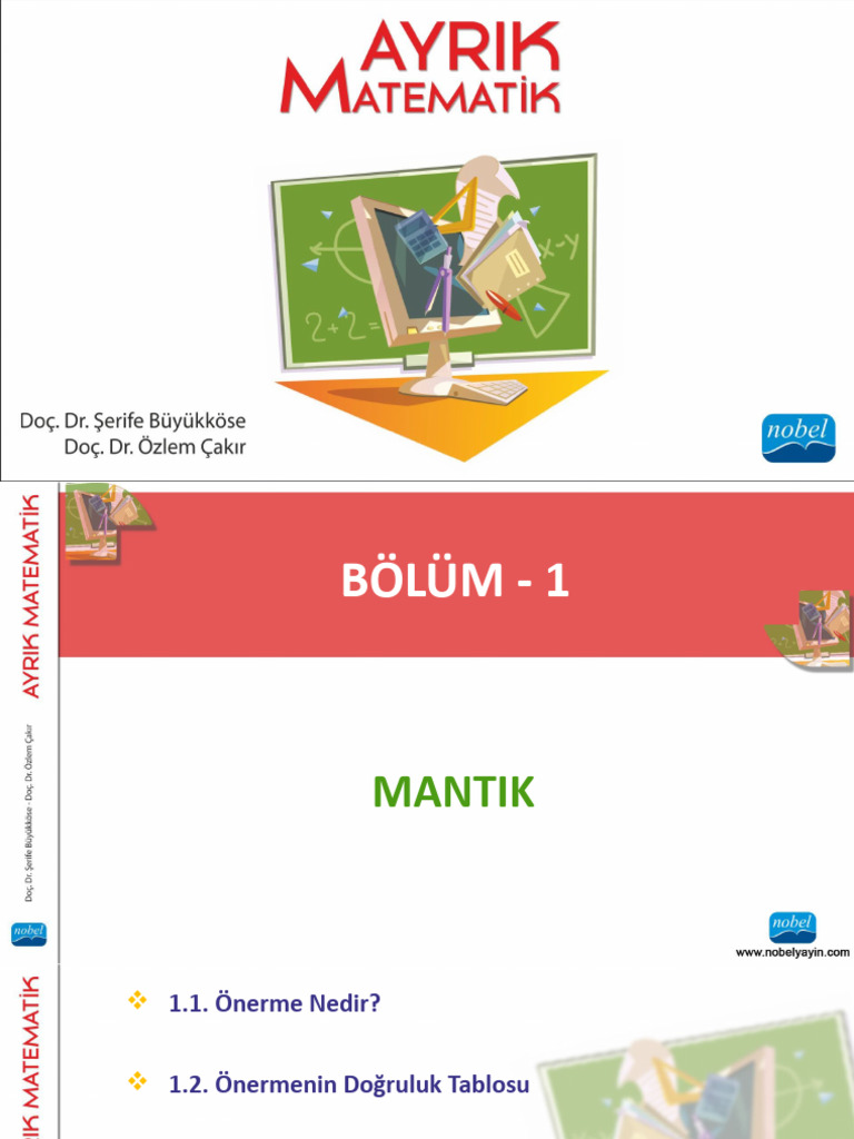 1.bölüm Mantık | PDF