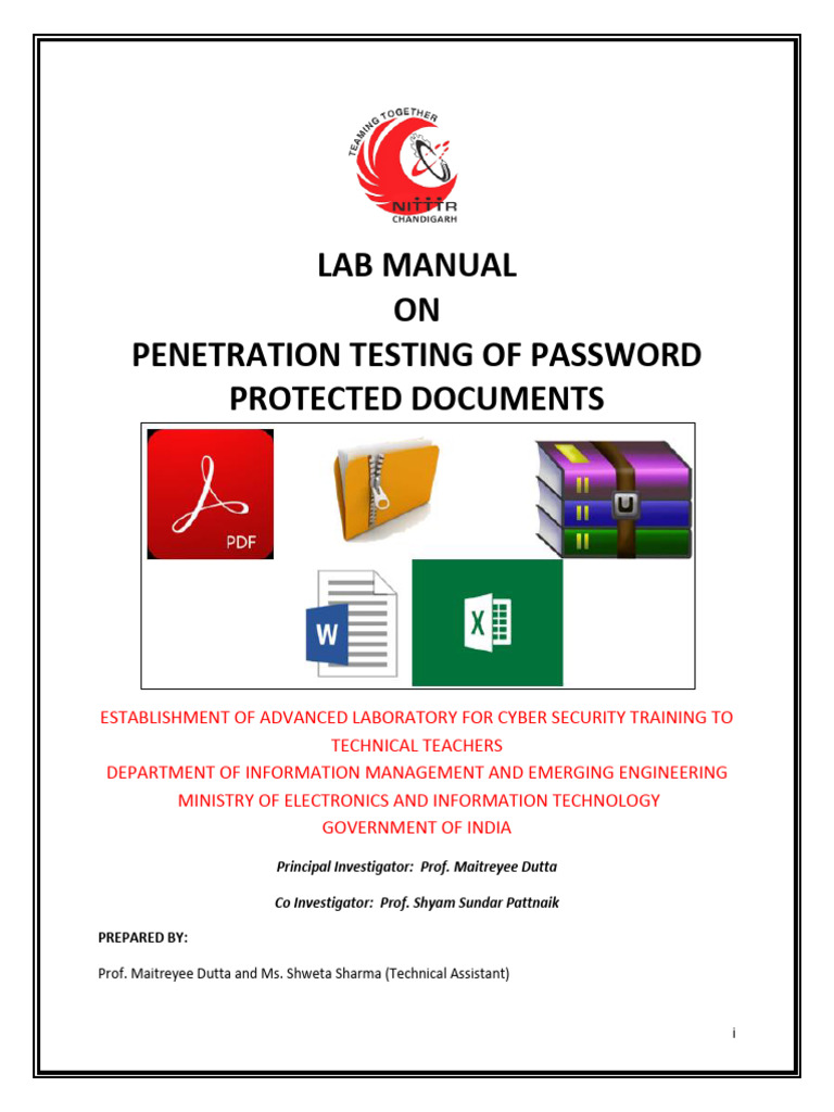 Penetration Testing of Password Protected Documents | PDF | Password ...