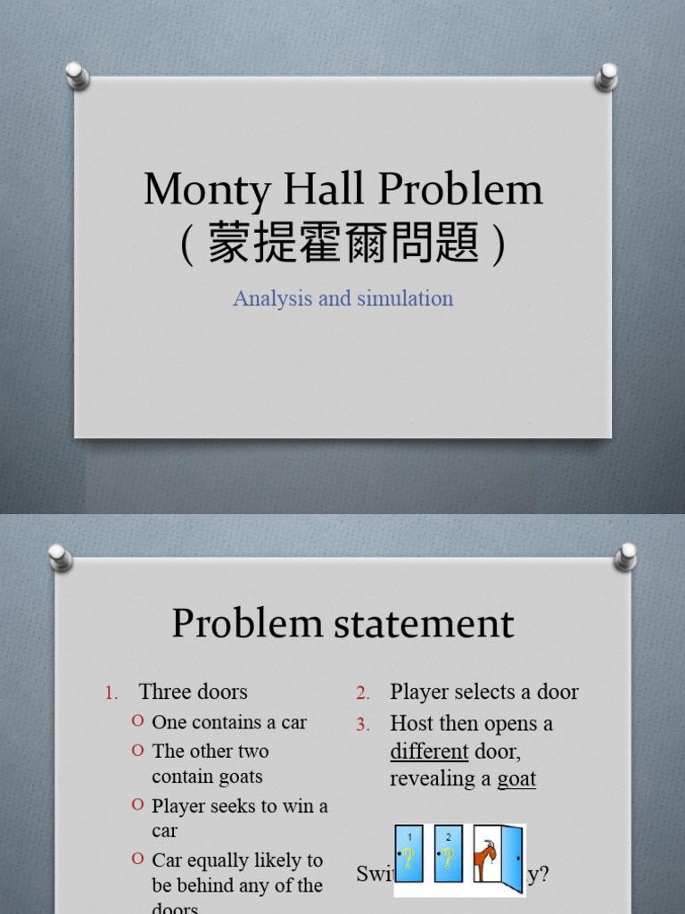 Chapter2BMonty Hall Problem | PDF