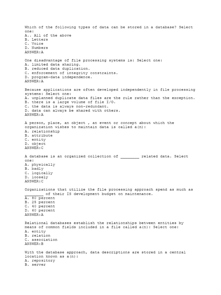 Database | PDF