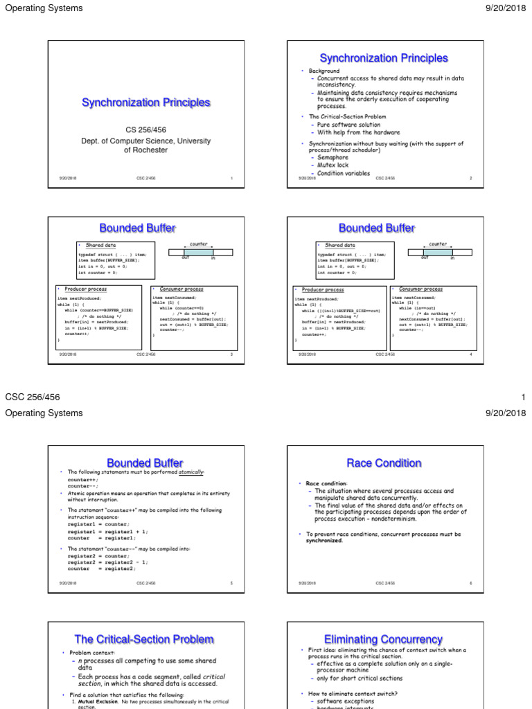 Lecture07 Sync | PDF
