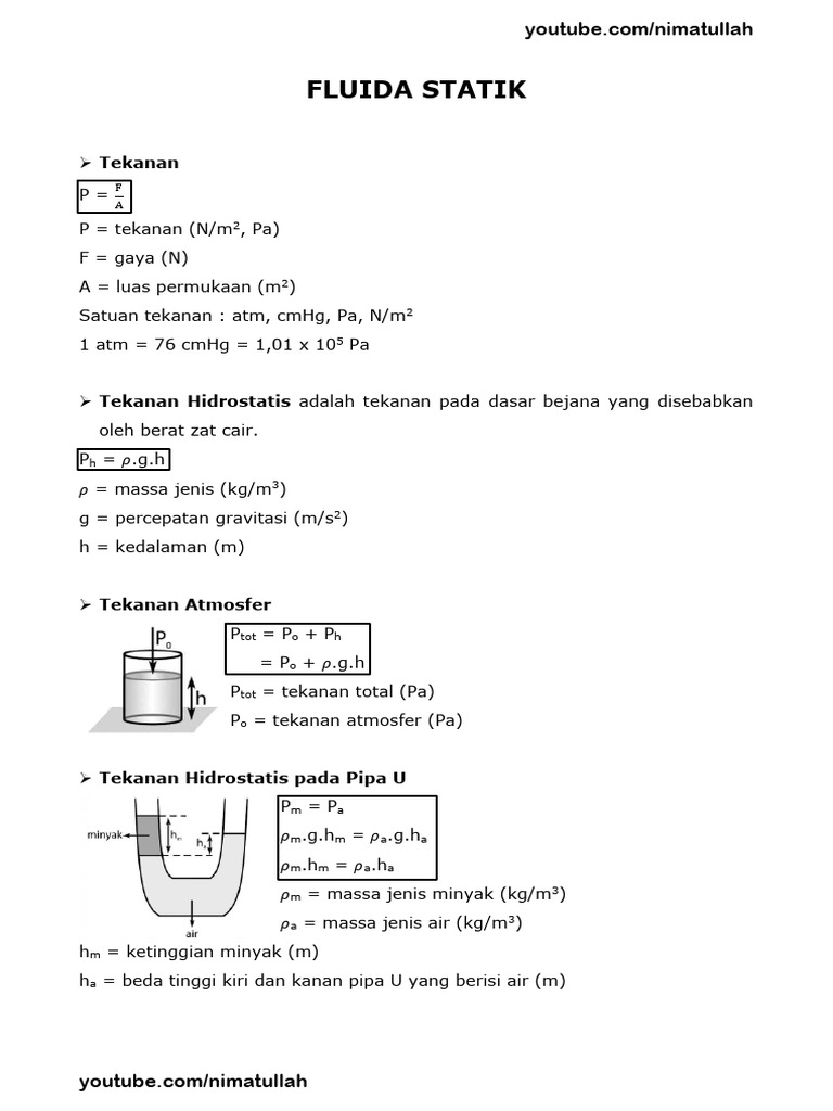 Fluida Statik | PDF