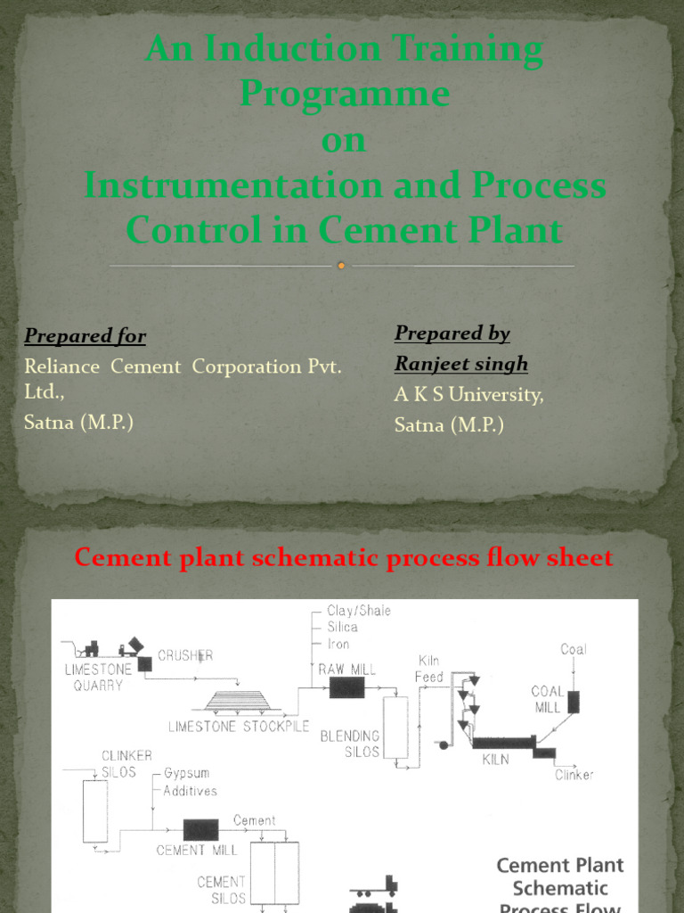 Instrumetation and Process CTRL in Cement Industry Ranjiit | PDF
