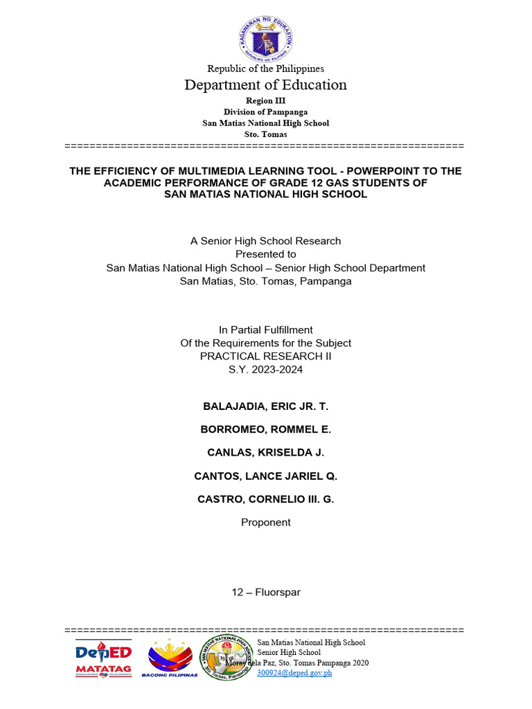 Pr2 g11 Research | PDF | Multimedia | Learning