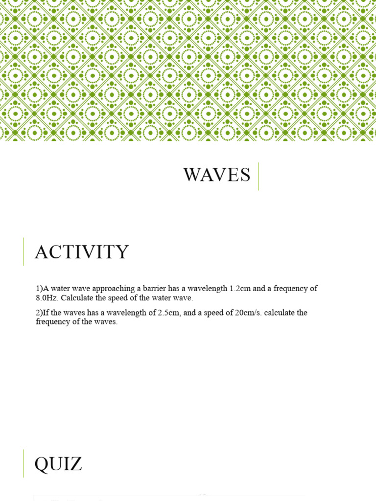 Waves | PDF