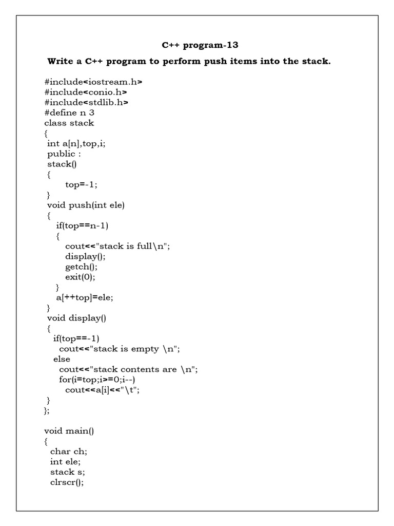II PUC C++ Progs (13-16) | PDF II PUC C++ Progs (13-16) | PDF