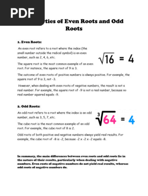 Difference Between Odd And Even Roots Hot Sale | www.simpleplanning.net