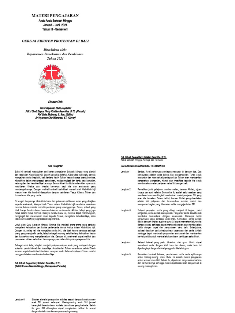 Pedoman SM THN III - Semester I 2024 (Final) Ok | PDF